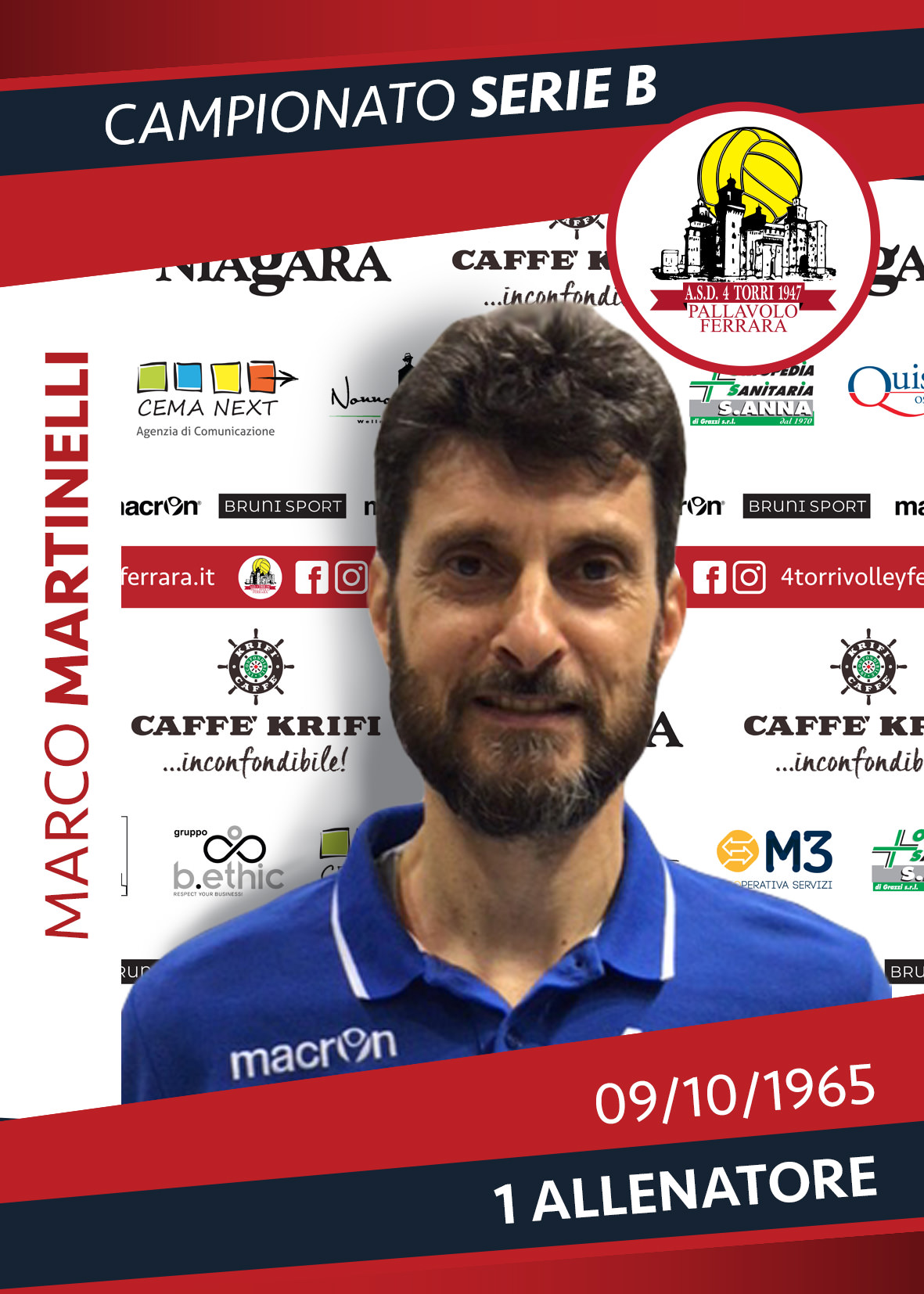 Il nostro coach Marco Martinelli premiato al Foro Italico - 4 TORRI ...